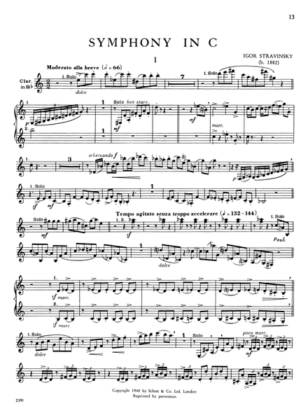 Clarinet Orchestral Excerpts from Symphonic Repertoire, Volume 5 | IMC ...