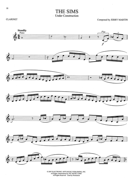 Popular Video Game Music: clarinet part & audio accompaniment | CAMco ...