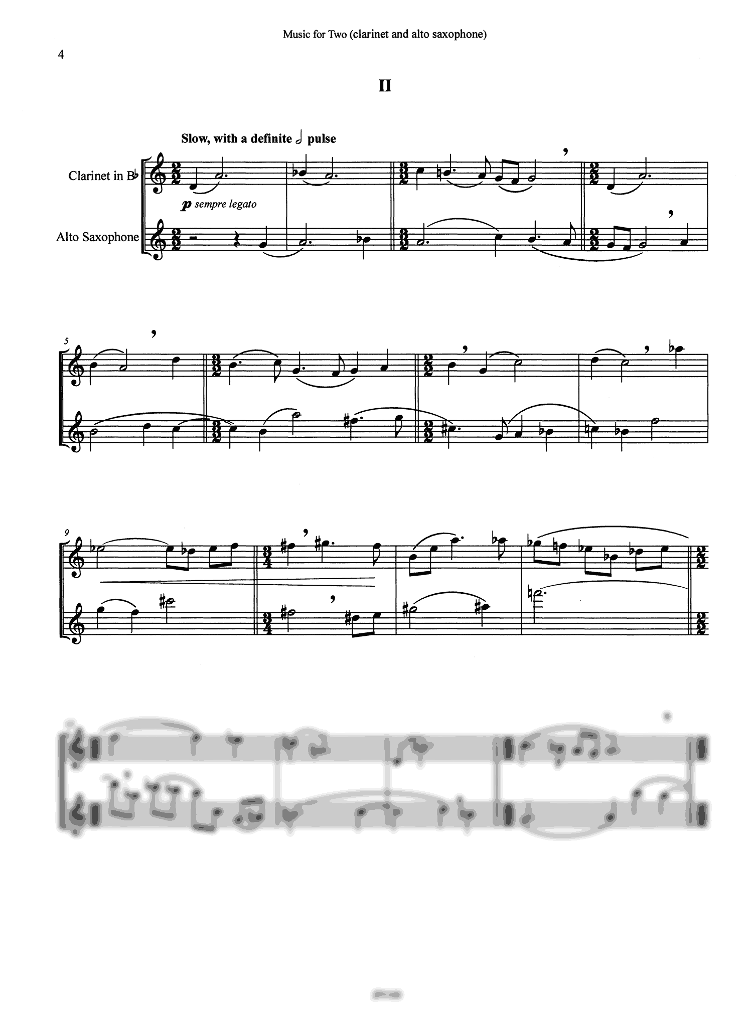 Zaimont, Judith Lang: Music for Two, Clarinet & Saxophone Duet | CAMco ...