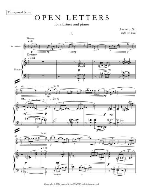 CAMco | Sheet Music for the Clarinet – CAMco Music, LLC