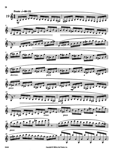 Opperman, Kalmen: Intermediate Velocity Studies for Clarinet | CAMco ...