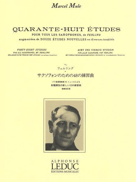 Ferling: 48 Études, Op. 31, edited and expanded by Marcel Mule | Leduc ...